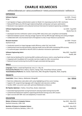 acorn-resume – Typst Universe